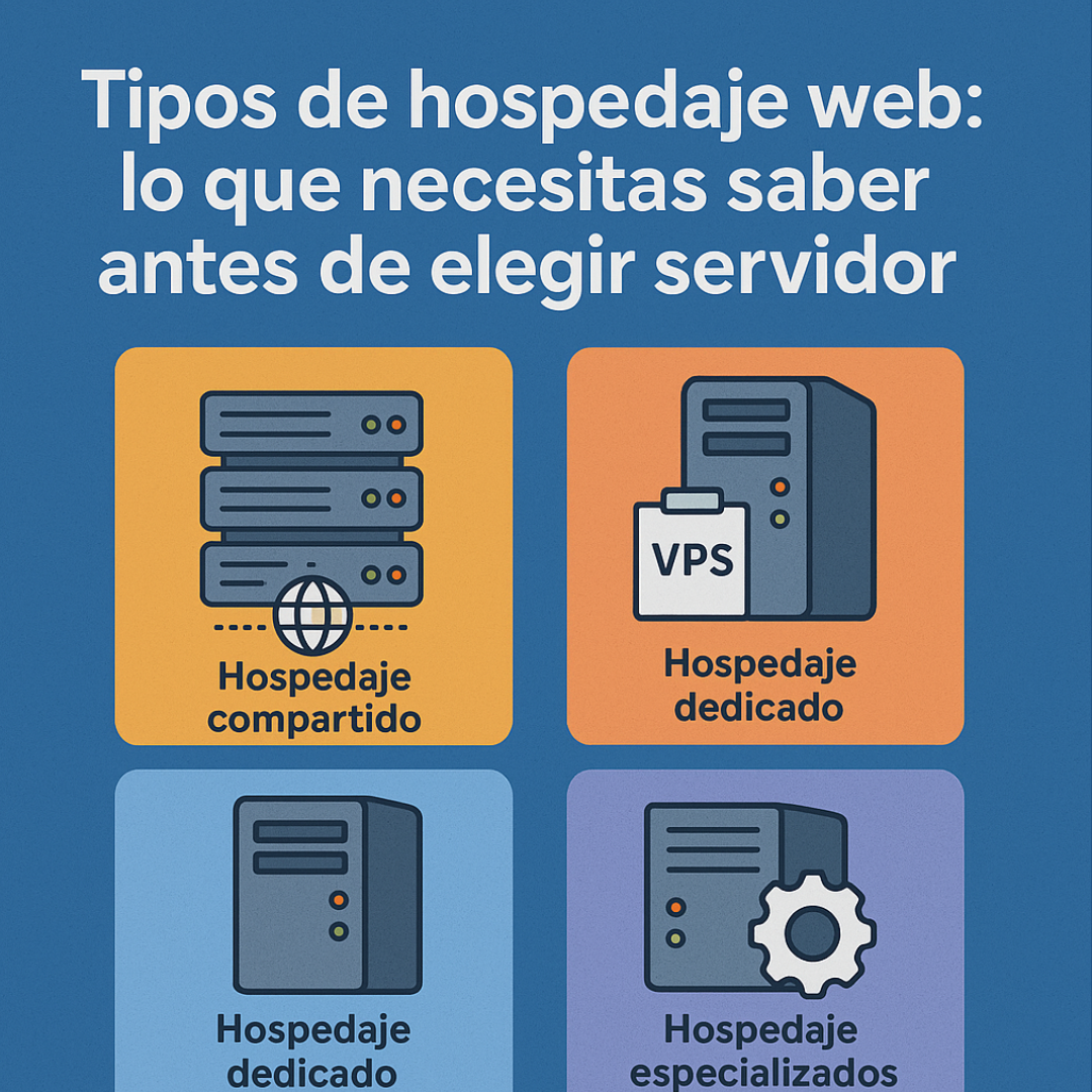 Tipos de hospedaje web: lo que necesitas saber antes de elegir servidor